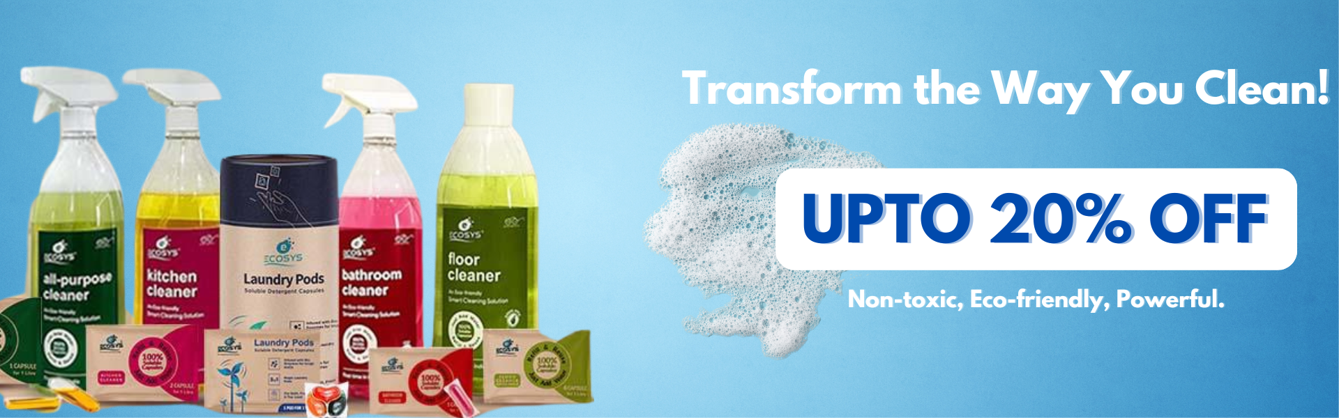 Ecosys 100% water-soluble capsule cleaners – Ecosys Cleaners