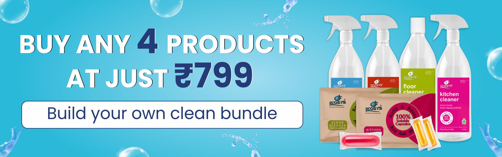 Ecosys 100% water-soluble capsule cleaners – Ecosys Cleaners